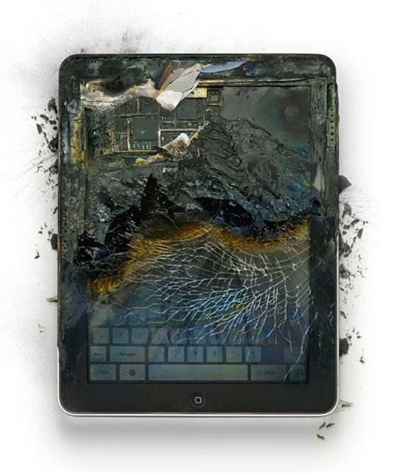 Destroyed Apple Products Become Work of Art | Amusing Planet